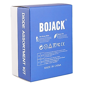 BOJACK 14 Value 240 pcs Diode Assortment Kit Contain Rectifier/Fast Recovery/Schottky/Switching Diode 1N4001 1N4004 1N4007 1N5404 1N5406 1N5408 RL207 FR107 FR207 UF4007 1N5817 1N5819 1N5822 1N4148