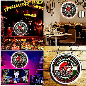 Motorcycle Led Neon Sign Business - 12" x 12" Arrow Signs Powered By USB With ON/OFF Switch Open Light Up Sign for Bussiness Advertisement Walls Window Store Signs for Cafe Bar Club Hotel Party