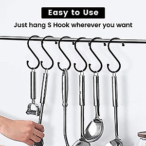 ACMETOP S Hooks 12 Pack Aluminum S Shaped Hooks Heavy Duty