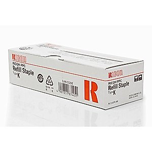 Genuine Ricoh 410802 (TYPE K) Staple Cartridge, Box of 3 by Savin