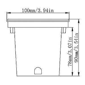 LEDwholesalers Low Voltage In-Ground LED Well Light with Brushed Stainless Steel Trim 3-Watt, 3731