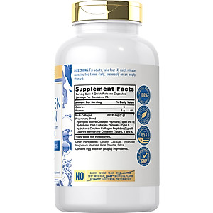 Carlyle Multi Collagen Protein Capsules 2000mg | 300 Count | Type I, II, III, V, X | Collagen Peptide Pills | Keto & Paleo Friendly, Gluten Free Supplement