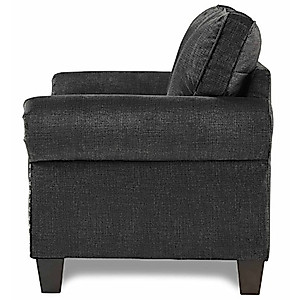 Homelegance Cornelia 86" Fabric Sofa, Dark Gray