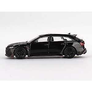 RS6 ABT Black Johann ABT Signature Edition Limited Edition to 2400 Pieces Worldwide 1/64 Diecast Model Car by True Scale Miniatures MGT00514