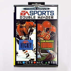 Ea Sports Double Header Game Cartridge 16 Bit Md Game Card With Retail Box For Sega Mega Drive For Genesis