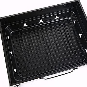 Portable BBQ Barbecue Large Folding Grill Charcoal Stove Camping Garden Outdoor with BBQ Grill with Grill Accessories Set