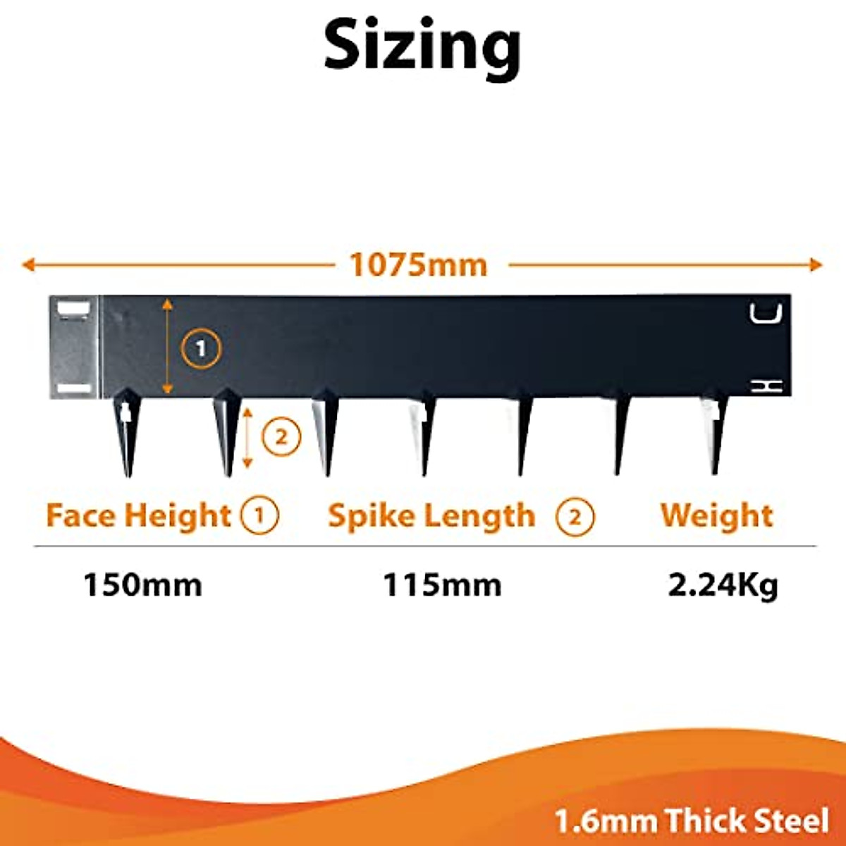 CORE Edge Lawn Edging | Flexible Decorative Steel Garden Lawn Edging in 4" Fascia | 5X 3.28', 16.25 Linear Feet (Corten, 4")