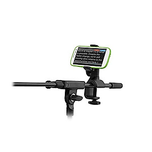 IK Multimedia iKlip Xpand Mini mic Stand Phone Holder, Compatible with iPhone & Android Smartphones 3.5" to 6", with Adjustable 360° Swivel