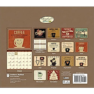 Coffee 2023 Deluxe Wall Calendar