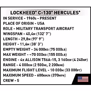 COBI Armed Forces Lockheed® C-130® Hercules® Plane