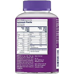 One A Day Women’s Prenatal Multivitamin Gummies Including Vitamin A, C, D, B6, B12, Folic Acid & more, 120 Count, Supplement for Before and During Pregnancy