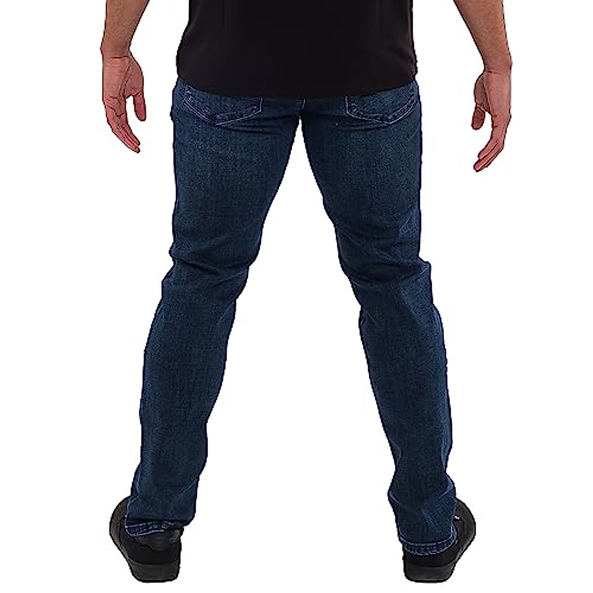 Kenneth Cole REACTION Mens Jeans Slim Fit - 2-Way Stretch Denim Jeans for Men Slim Fit - Mens Blue Jeans 5-Pocket (Jay, 40x30)