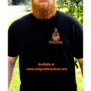 Rusty Cock Beard Oil - Funny Name/Serious Beard Care (Black Tie Scent) - Number #1 Seller - Most Popular Scent - **CAUTION - ENTERING THE DANGER ZONE**