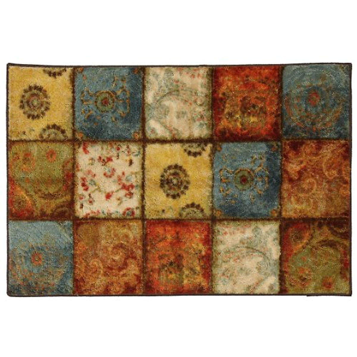 Mohawk Home Free Flow Artifact Panel Patchwork Accent Area Rug, 1'8"x2'10", Multi