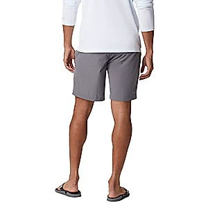 Columbia Men’s Permit III Shorts, Sun Protection, City Grey, Large