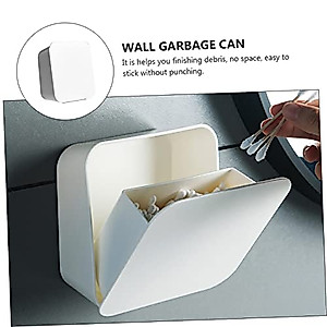 Holibanna 2pcs Box Punch Free Hanging Box Remote Controller Holder Wall Mounted Storage Bins Toothpick Dispenser Holder Wall Mount Plastic Storage Bin Wall Mount Storage Box Makeup Box