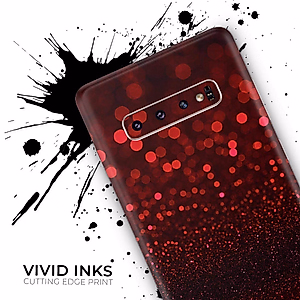 DesignSkinz 50 Shades of Unfocused Red Protective Vinyl Decal Wrap Skin Cover Compatible with The Samsung Galaxy S20 (Screen Trim & Back Glass Skin)