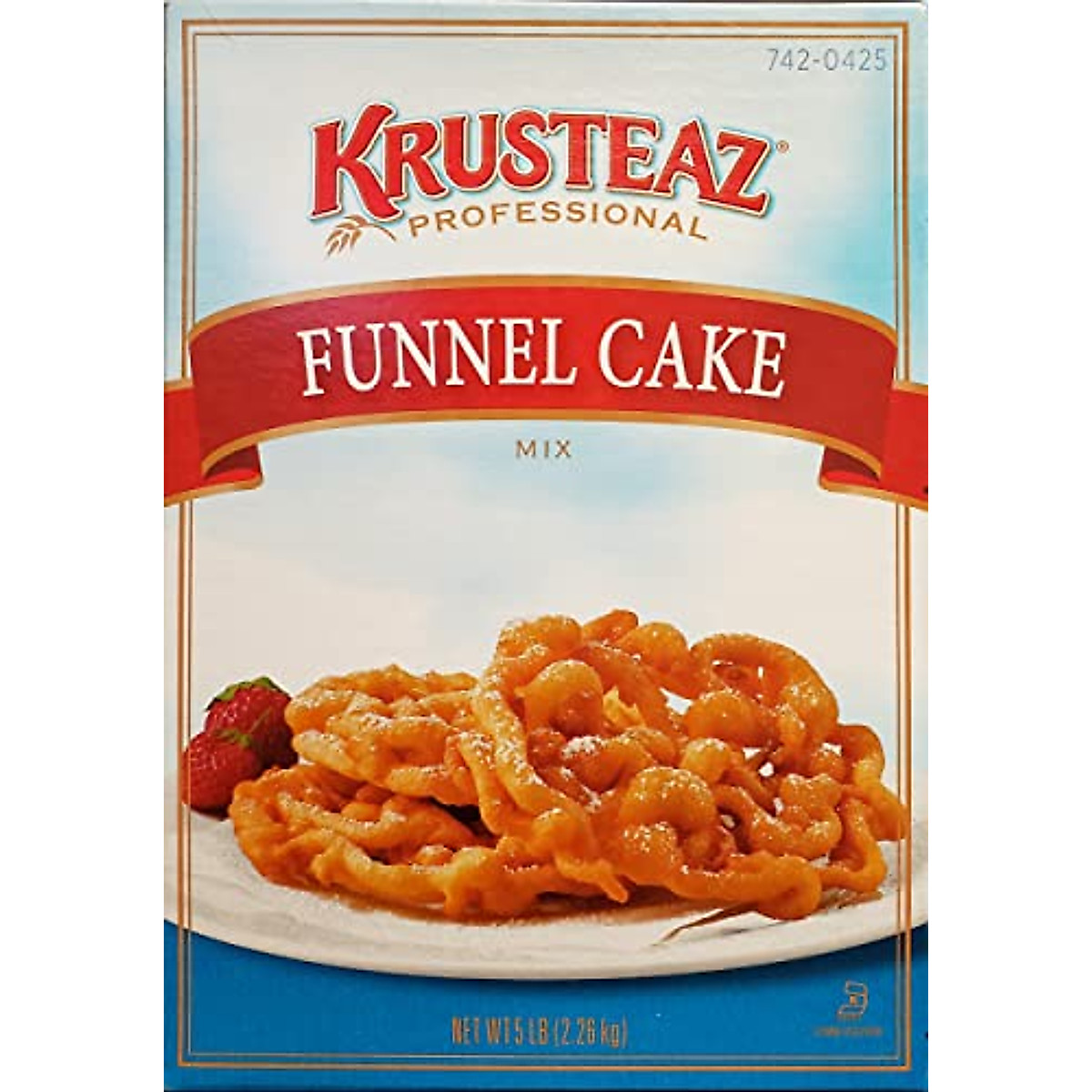 Krusteaz Professional Funnel Cake Mix, 5 lb Box with Krusteaz Professional Dessert Server
