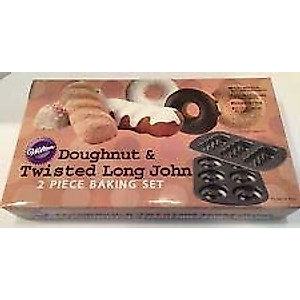 Wilton 6 Cavity Doughnut & Twisted Long John 2 Piece Baking Set