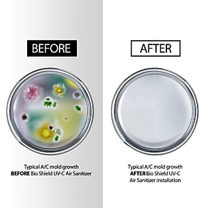 Bio Shield Antimicrobial Protection UV-C Air Sanitizer System, Cleans Air of Bacteria, Germs, Mold and Allergens, Complete Unit, 50-BUVAS-E