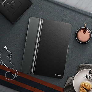 KingBlanc Case for iPad Pro 11 inch 4th/3rd/2nd/1st Generation (2022/2021/2020/2018) with Pencil Holder, PU Leather Protective Stand Folio, Auto Sleep/Wake, Multi-Angles for Viewing/Typing, Black