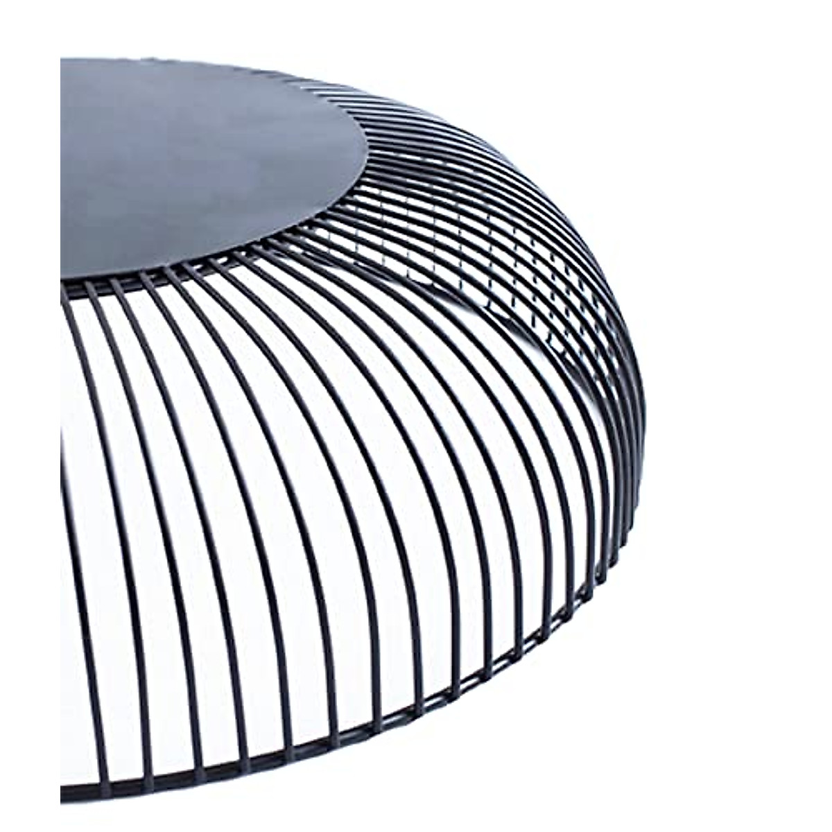 Yesland 2 Pack Metal Wire Fruit Basket- 11 Inches Black Kitchen Countertop Fruit Bowl Vegetable Holder for Bread, Snacks, Households Items Storage for Kitchen, Livingroom