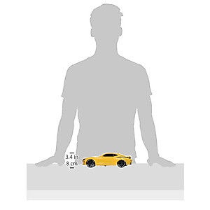 Jada 98728 Toys Hyperchargers 1: 16 Big Time Muscle R/C '16 Chevy Camaro Ss Vehicle, 1/16 Scale, Yellow With Black Stripes