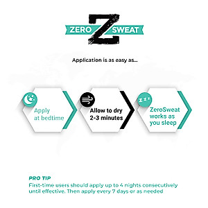 ZeroSweat Antiperspirant Wipes Deodorant | Clinical Strength Hyperhidrosis Treatment - Reduces Armpit Sweat - 10 Wipes New & Improved