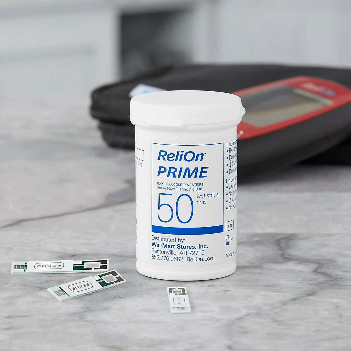 ReliOn Prime Blood Glucose Test Strips | Tiras de Glucometro | Test Strips for Diabetes | Relion Prime Test Strips |Reli On Prime Test Strips 50 Count. + Lual's 45 Diabetes Decoded