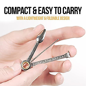 100% Authentic Czech Stainless Steel 3 in 1 Tobacco Pipe Tool Cleaner - Smoking Pipe Reamer Tamper Pokers Tool