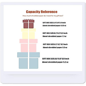 WAUPPY 0.5LB Crinkle Cut Paper Shred Filler for Gift Basket,Boxes Filler Paper for Gift Wrapping,Stuffing and Packing White 8oz