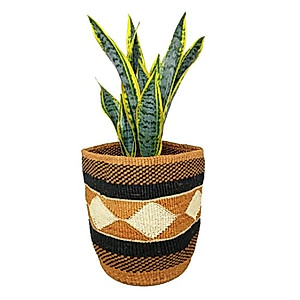 Woven Planter basket indoor baskets for plant 9" x 9" Decorative storage basket sisal basket planter