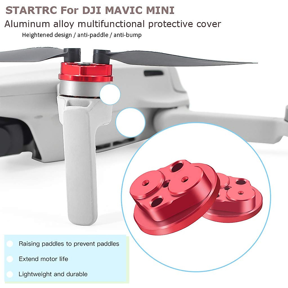 Nebwe Drone Accessories Rc Tools Rc Accessories and Parts 4pcs Metal Motor Covers Dustproof Protective Cover for Drone Mavic Mini Drone Drone Parts Drone Tool Kit