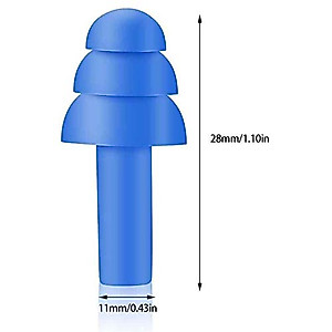 50 Pair Soft Silicone Reusable Washable Ear Plugs for Sleeping Swimming Noise Hearing Protection Earplugs Music Concerts Construction Shooting Hunting Motor Sports