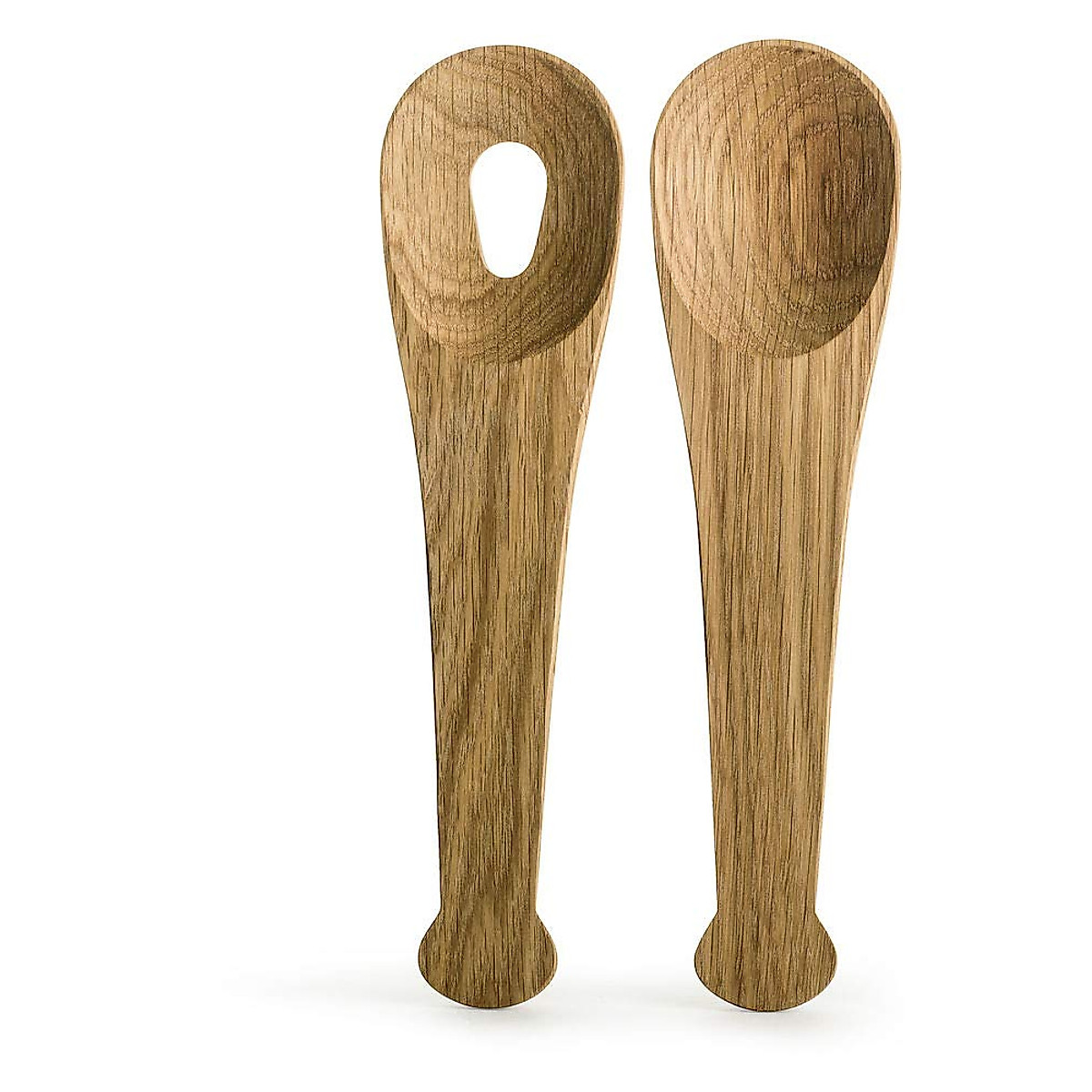 Sagaform Nature Collection Oak Salad Servers, 9.5-Inch, Wood