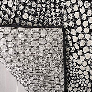 Safavieh Lurex Collection 8' x 10' Black/Light Grey LUR185Z Modern Abstract Area Rug