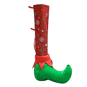 Christmas decorations,IEason Christmas Decorations Christmas Restaurant Bars Chairs Feet Sets Of Stools (Red)