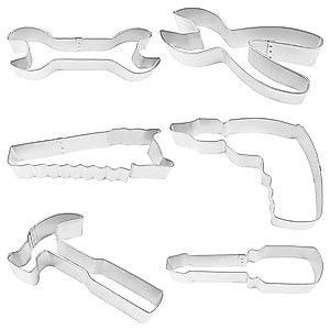 R&M International Construction Tool 6-Piece Cookie Cutter Set, 1-Pack, Metallic