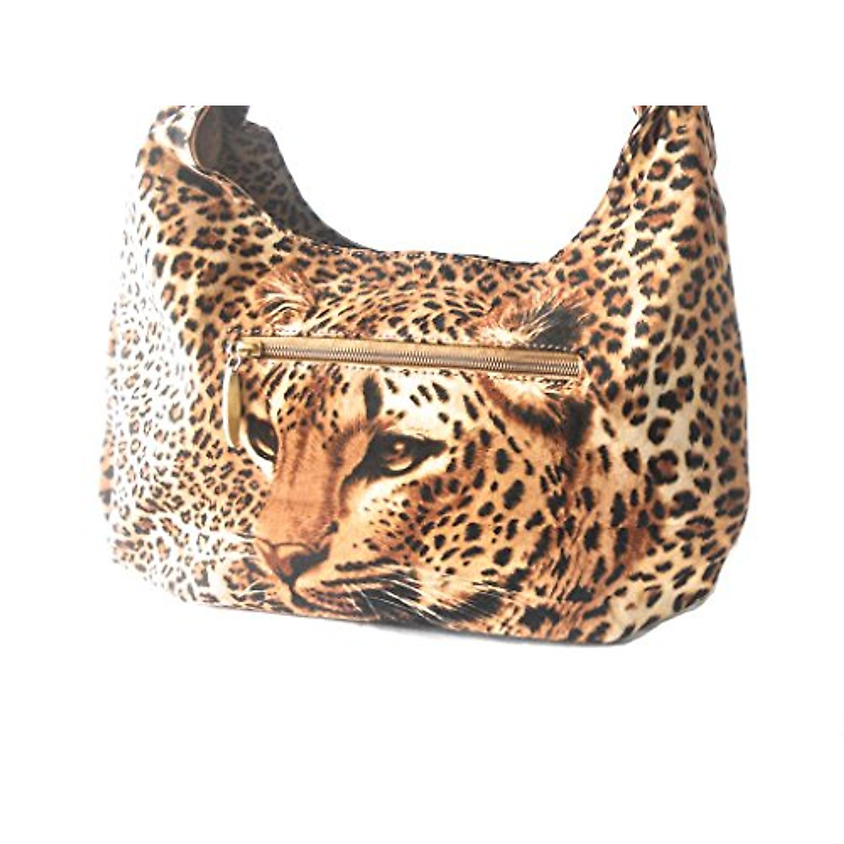 Lee Sands Women's Leopard Hobo Bag 17"W x 17.5"H x 5"D Tan/Brown