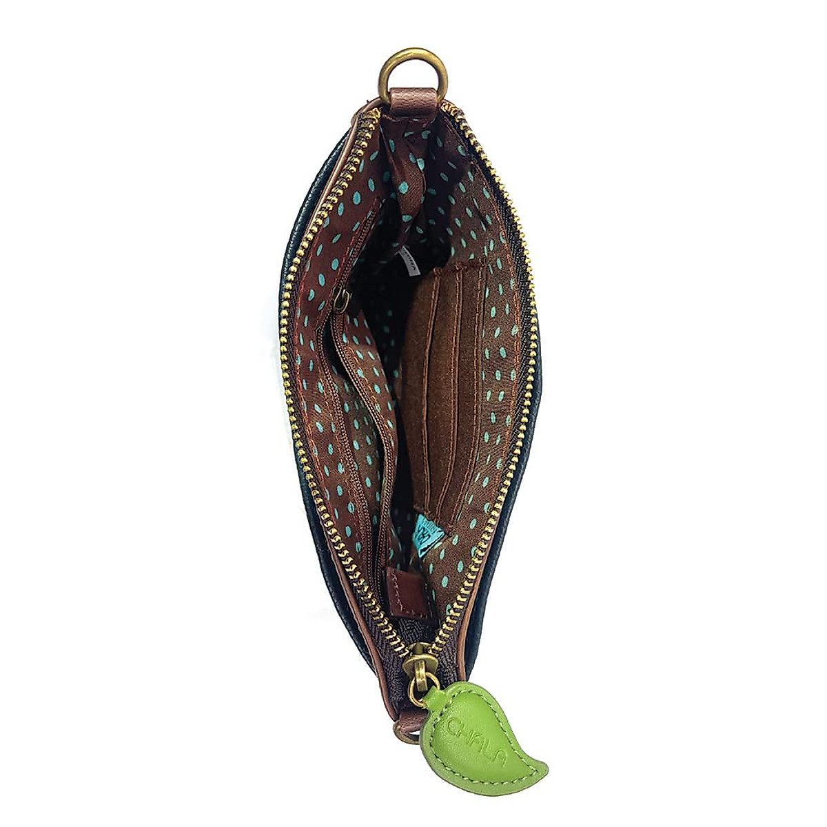 CHALA Handbag Bowling Handbag with Dragonfly Charm and Matching Dragonfly Cellphone Purse in Dark Grey…