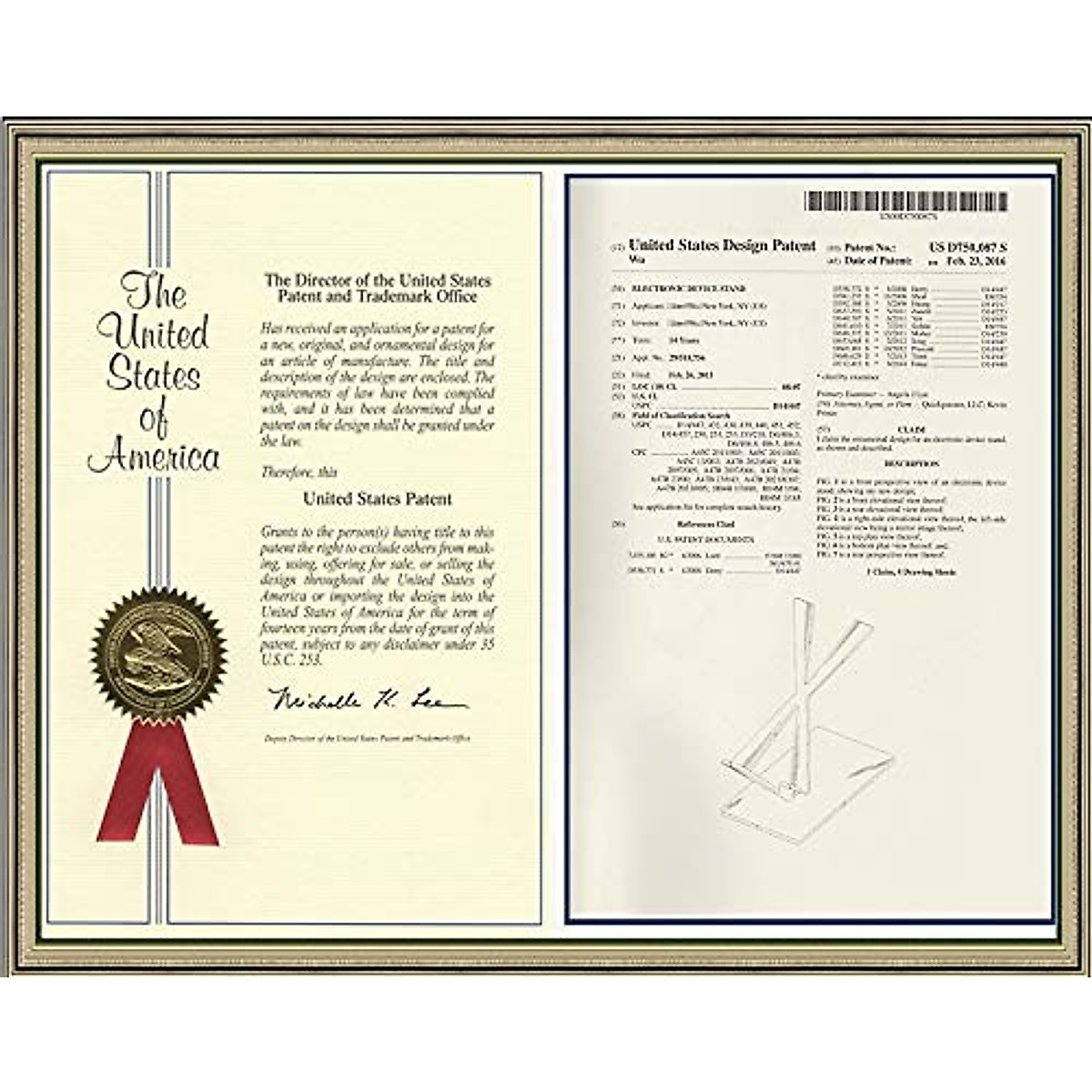 ArtsOnDesk Modern Art Desk iPhone Stand - St204 Stainless Steel Silver Color Patent Registered Specially Designed for Typing Compatible with All iPhones Google Pixel Samsung Mobile Ipad