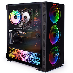 Veno Scorp Budget Gaming PC 22” Bundle Intel Core i3-8GB RAM - 500GB HDD – GT 710 2GB NeonZilla ARGB Gaming Case - WINDOWS 10