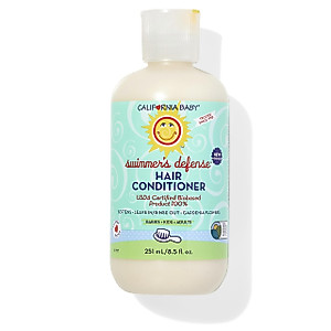 California Baby Swimmer's Defense Hair Conditioner | After Swim Kids Conditioner | Washes Out Chlorine | Softens & Detangles Hair | 100% Plant-Based | Allergy-Friendly | 251 mL / 8.5 oz.