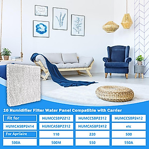 Sxkxm 10 Water Panel Humidifier Filter Humidifier Pad Compatible with Lennox Healthy Climate #10 X2660 Fits WB2-12 WB2-12A HCWB2-12 HCWB2-12A WB3-12 WB3-12A HCWB3-12 HCWB3-12A Humidifiers