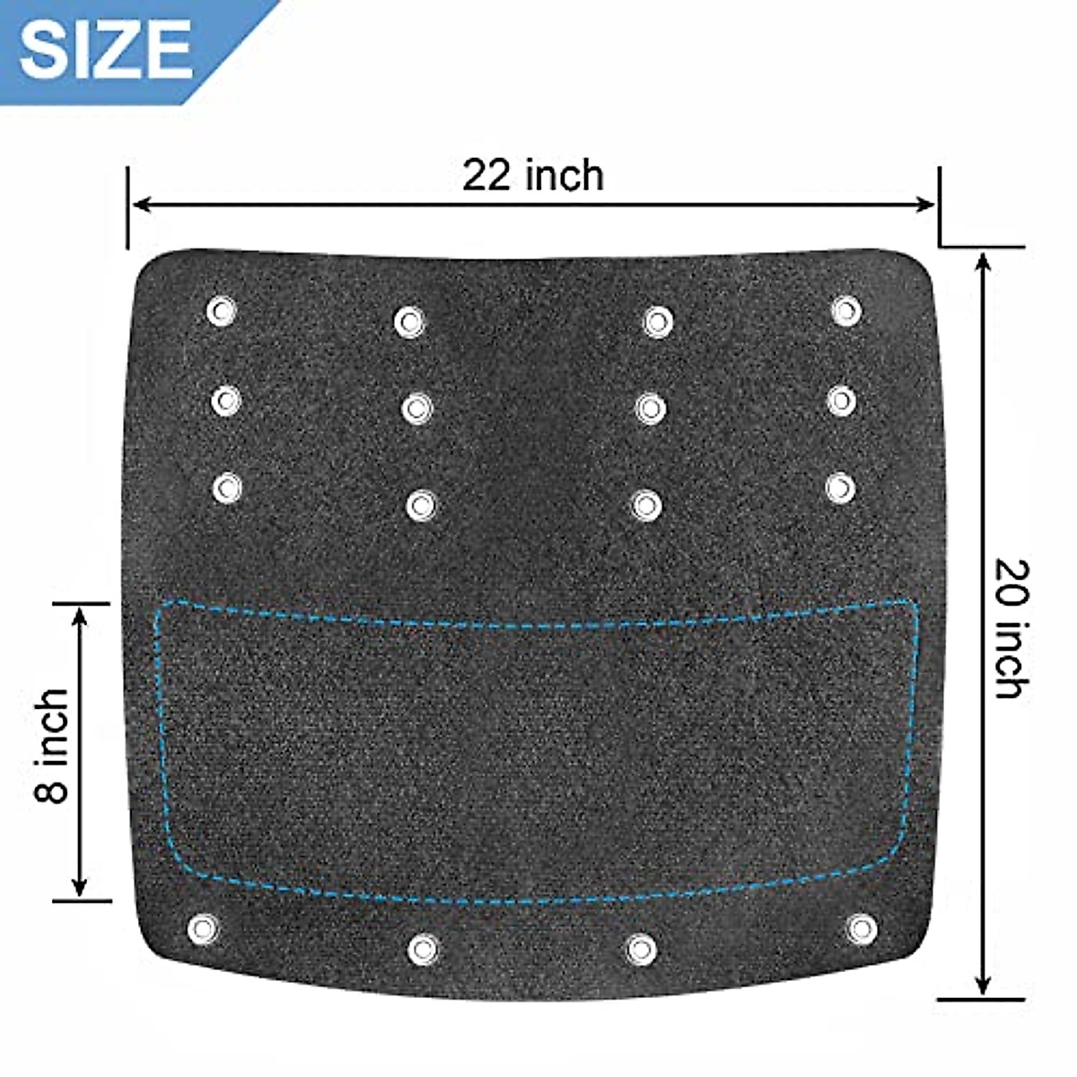 OKBA RV Step Covers Wrap Around, RV Camper Step Covers for 22 Inch RV Camper 8-10" Deep Radius Steps Only - 3 Pack Gray RV Step Rug Carpets