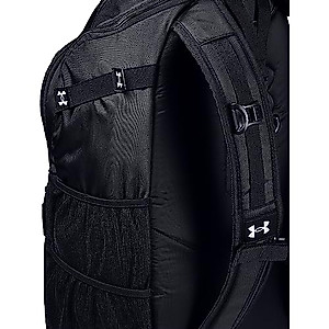 Under Armour mens Yard Baseball Backpack , Black (001)/White , One Size