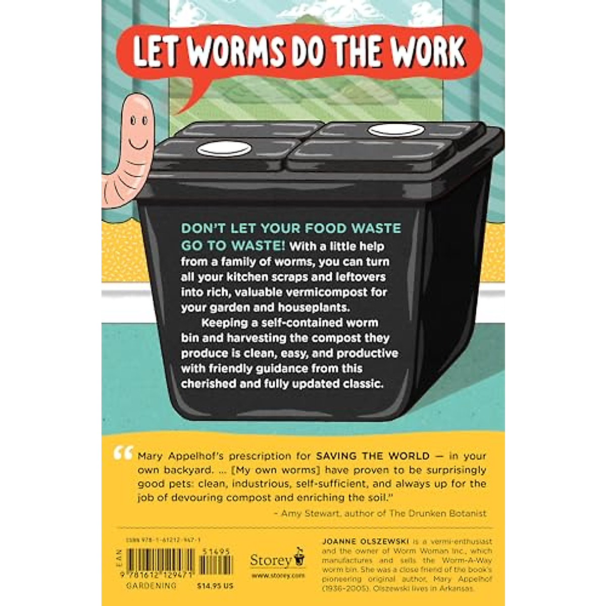 Worms Eat My Garbage, 35th Anniversary Edition: How to Set Up and Maintain a Worm Composting System: Compost Food Waste, Produce Fertilizer for Houseplants and Garden, and Educate Your Kids and Family