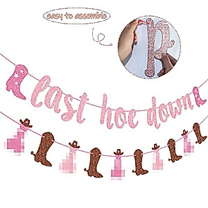 Pink Last Hoedown Banner for Western Cowgirl Last Rodeo Bachelorette Party Nash Bash Nashville Bachelorette Party Decorations