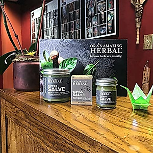 Tattoo Salve, Tattoo Aftercare, Tattoo Balm, Tattoo Healing Ointment, Tattoo Cream, Tattoo Moisturizer, Made in The USA with Organic Ingredients, Plastic Free Tattoo Care, Ora's Amazing Herbal