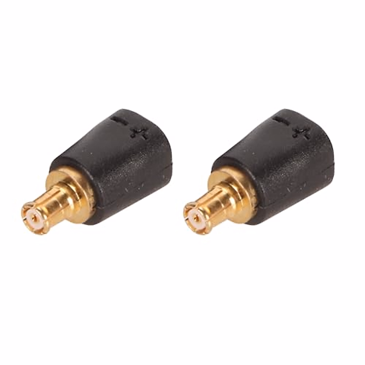 Headphone Cable Connector, A2DC to 0.78mm Impact Resistant Small Male to Female Adapter for LS400 for LS200 for CKS1100 for CKR100 (Black)